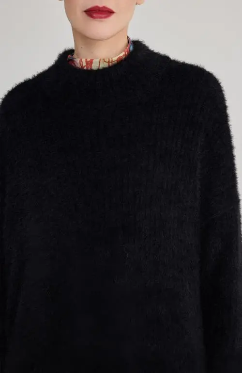 LUUKAA Capucine Shaggy Knit Dress