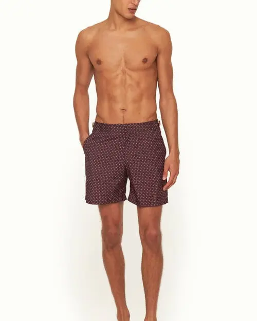 Orlebar Brown Bulldog Tailored-fit Swim Shorts - Damson