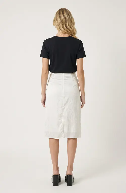 MODENAIRE Sequin Embellished Midi Skirt With Drawstring Waist