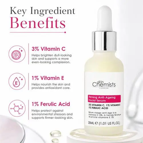 SKIN CHEMISTS Anti-ageing Vitamin C 3%, Ferulic Acid 1