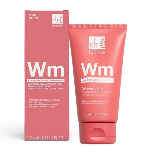 DR BOTANICALS Watermelon 2-in-1 Cleanser & Makeup Remover With Glycolic Acid