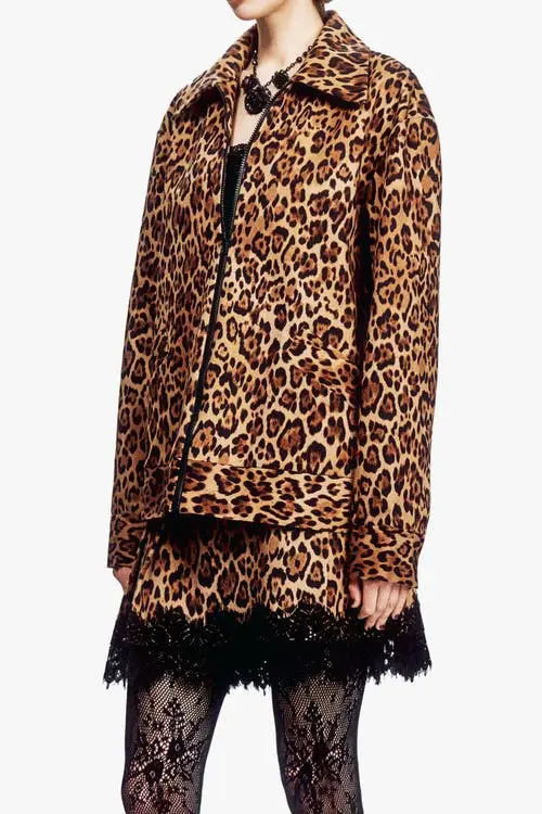 Anna Sui Leopard Denim