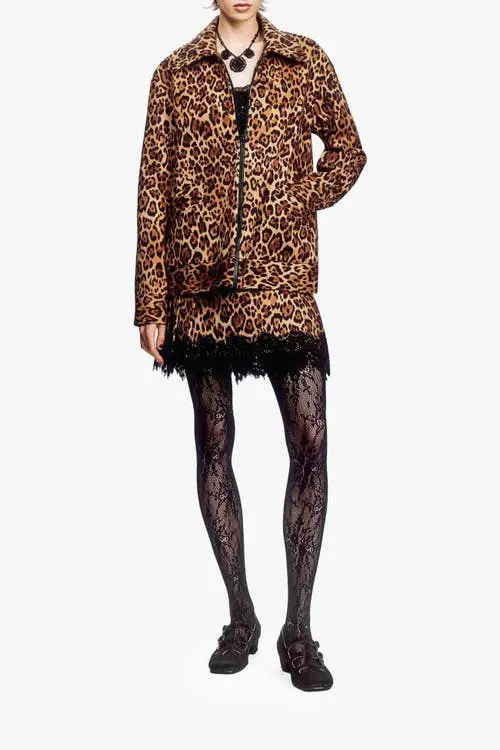 Anna Sui Leopard Denim