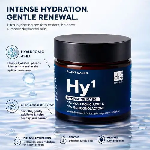 DR BOTANICALS Hydrating Mask 1% Hyaluronic Acid & 1% Gluconolactone