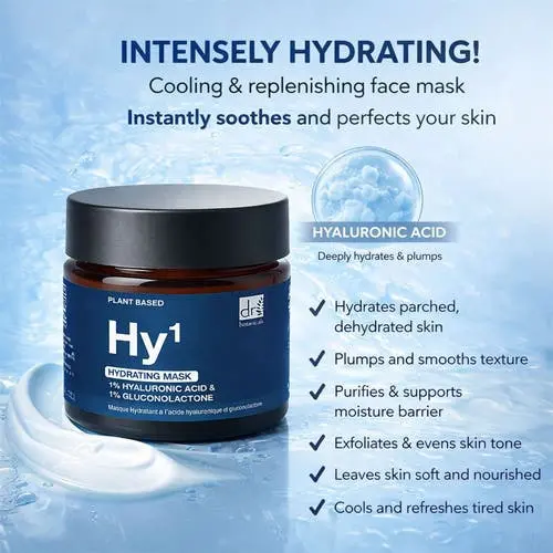 DR BOTANICALS Hydrating Mask 1% Hyaluronic Acid & 1% Gluconolactone