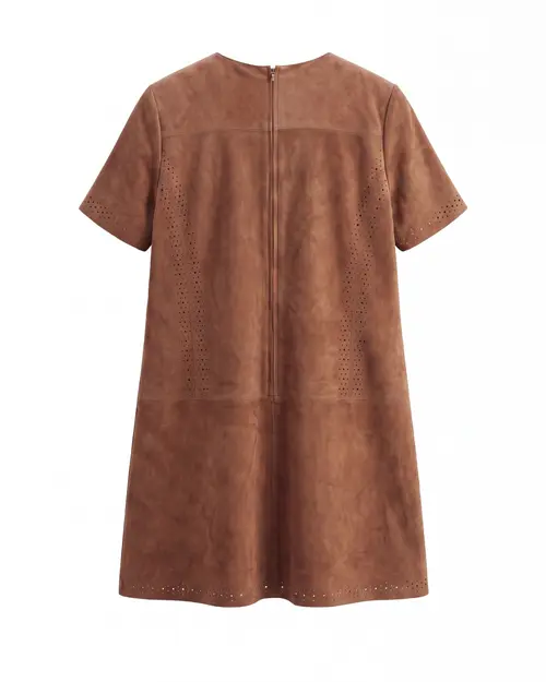 CARTOLINA Madison Genuine Suede Mini Dress