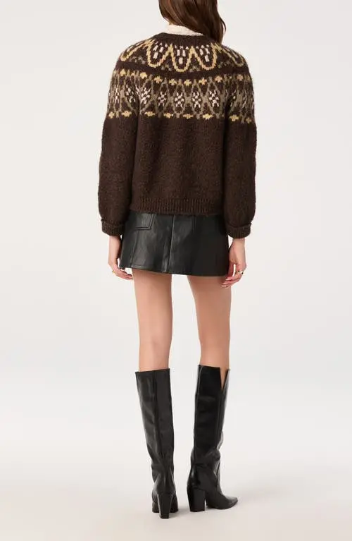 Astr The Label Irene Cardigan - Brown
