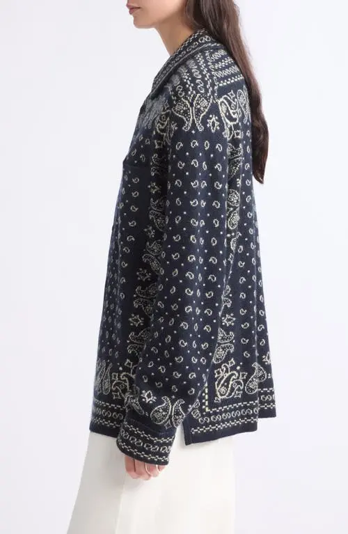 Guest In Residence Wild Rag Cashmere Sweater