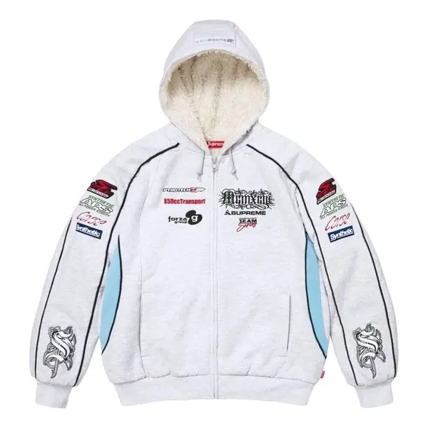 Supreme Fw26 Racing Lined Zip Up Hooded Sweatshirt