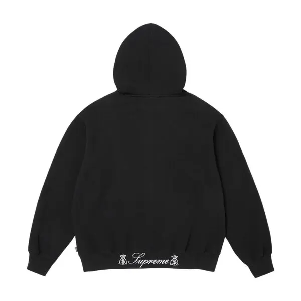 Supreme X Larry Clark Fw26 Hooded Varsity Jacket - Black