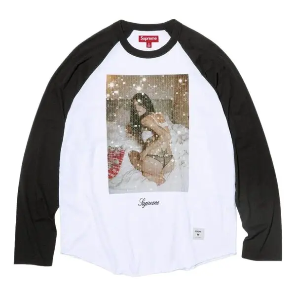 Supreme X Larry Clark Fw26 Sequin Raglan L/s T-shirt