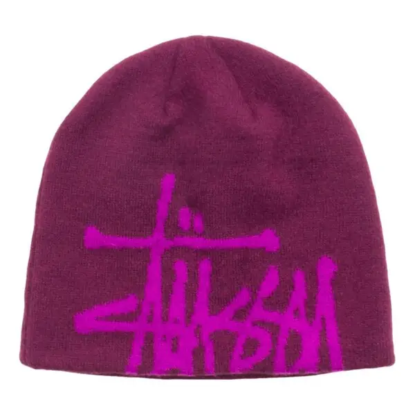 StÜssy Brushed Out Basic Skullcap - Plum