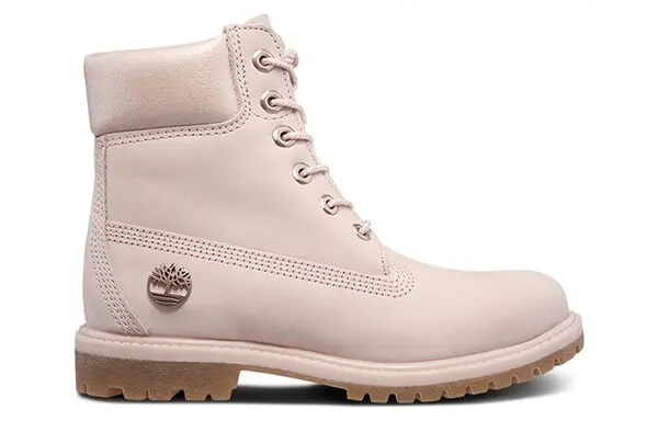 Timberland Premium Waterproof Lace Up Hiking Boots 'pale Pink - Pink/brown
