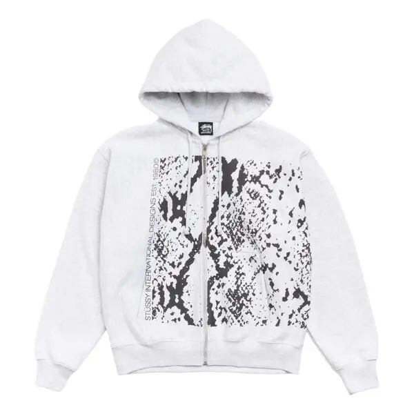 StÜssy Snakeskin Zip Hoodie