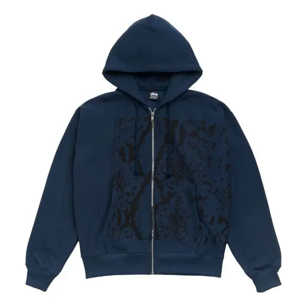 StÜssy Snakeskin Zip Hoodie