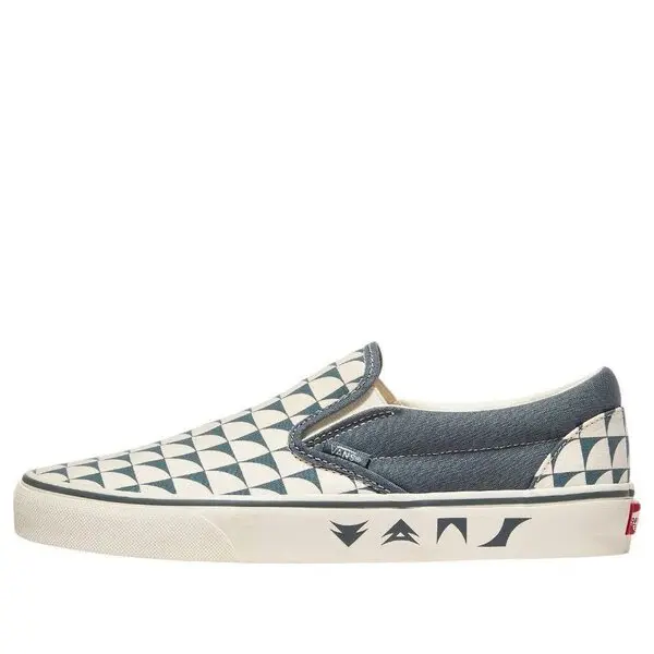 VANS Classic Slip-on Checkerboard 'blue Marshmallow - Blue/white