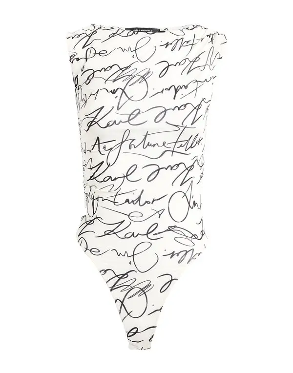 Karl Lagerfeld Bodysuit Size Polyester, Elastane