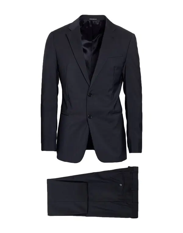Emporio Armani Suit Size Virgin Wool - Blue