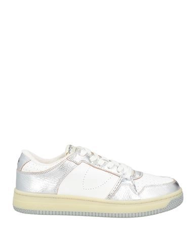 Philippe Model Sneakers Size Leather, Textile Fibers - Silver
