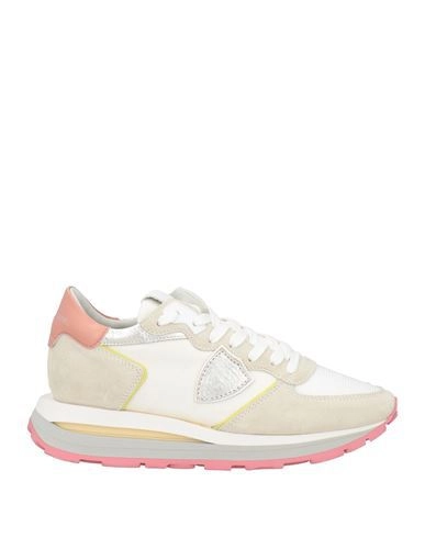Philippe Model Sneakers Size Leather, Textile Fibers - White