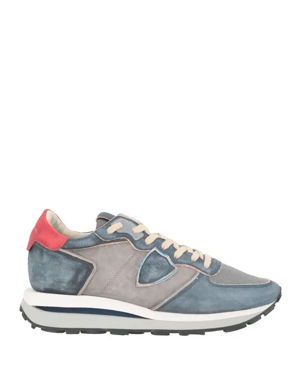 Philippe Model Sneakers Slate Size Leather, Textile Fibers