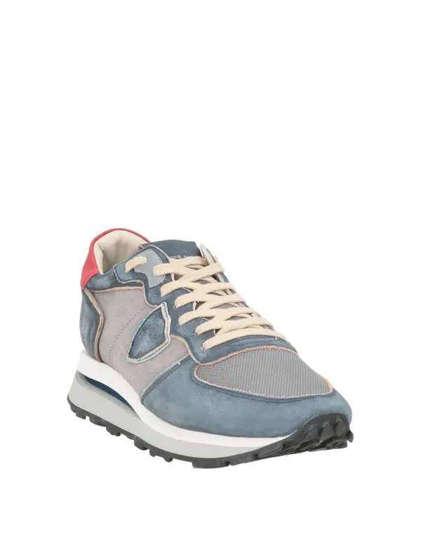 Philippe Model Sneakers Slate Size Leather, Textile Fibers