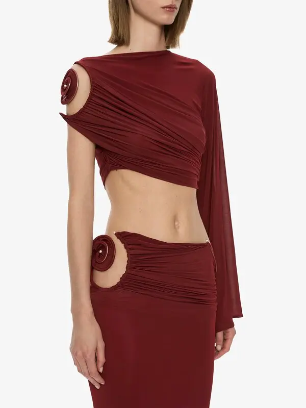Christopher Esber Aurelia Sculpted Spiral Drape Top