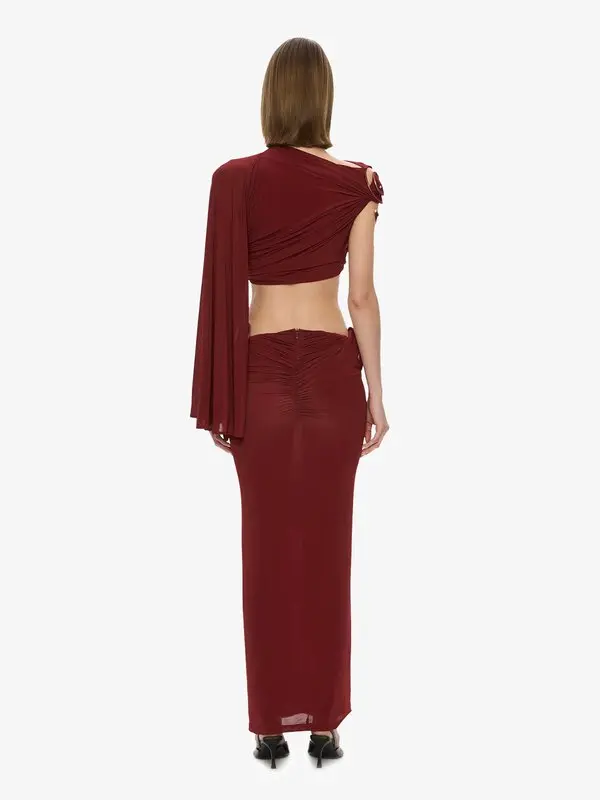 Christopher Esber Aurelia Sculpted Spiral Drape Top
