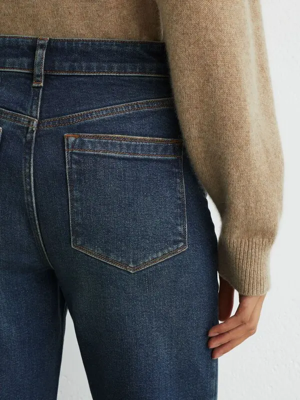 REISS Andi Petite High-rise Bootcut Jeans
