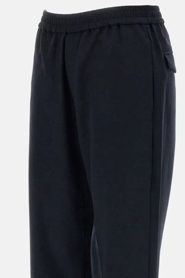 Barena Venezia Pantaloni Slim Alfonso In Flanella Di Lana Stretch - Blu