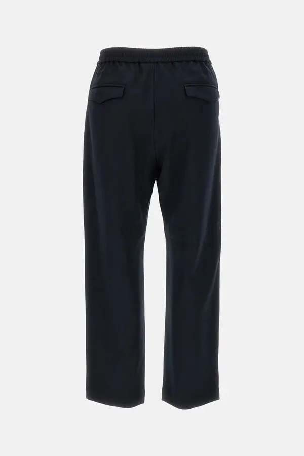 Barena Venezia Pantaloni Slim Alfonso In Flanella Di Lana Stretch - Blue
