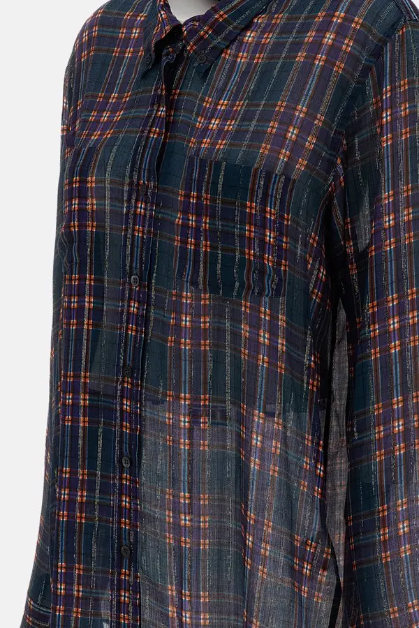 Dries Van Noten Camicia Cheers A Quadri - Multicolore
