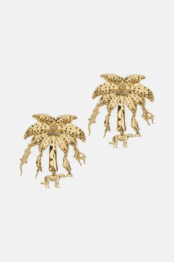 Jacquemus Orecchini Les Boucles Palmier - Oro