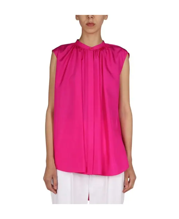 Alexander McQueen Button Detailed Sleeveless Top - Pink