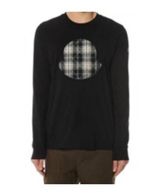 Moncler Long-sleeved Crewneck T-shirt - Black