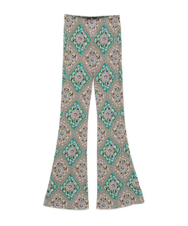 Etro Floral Printed Flared Trousers
