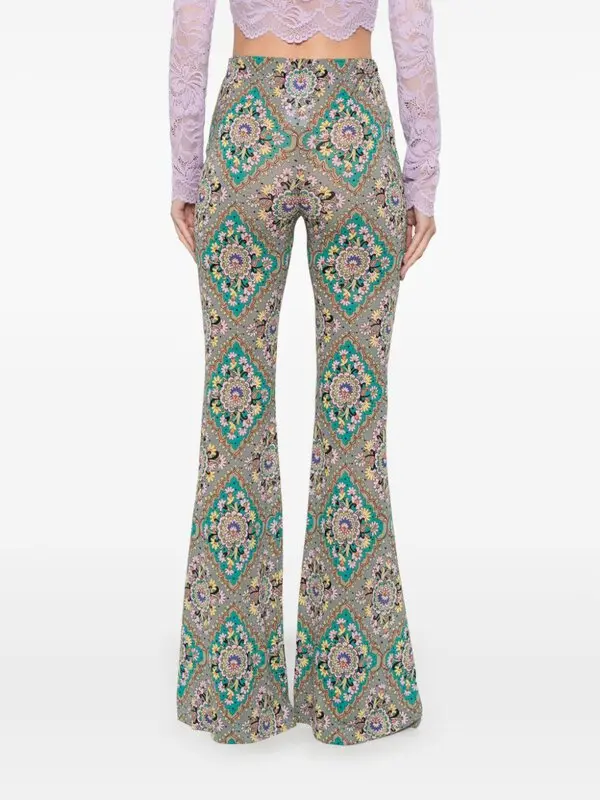 Etro Floral Printed Flared Trousers