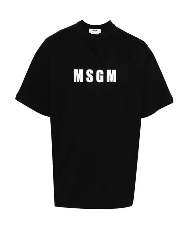 MSGM Logo-print Cotton T-shirt