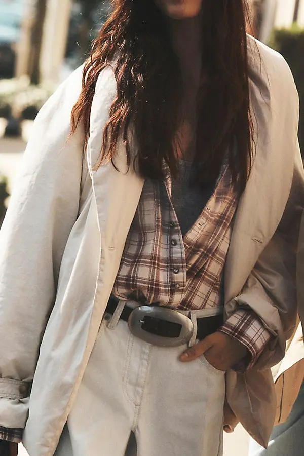 Free People City Cool Hip Belt - Cognac