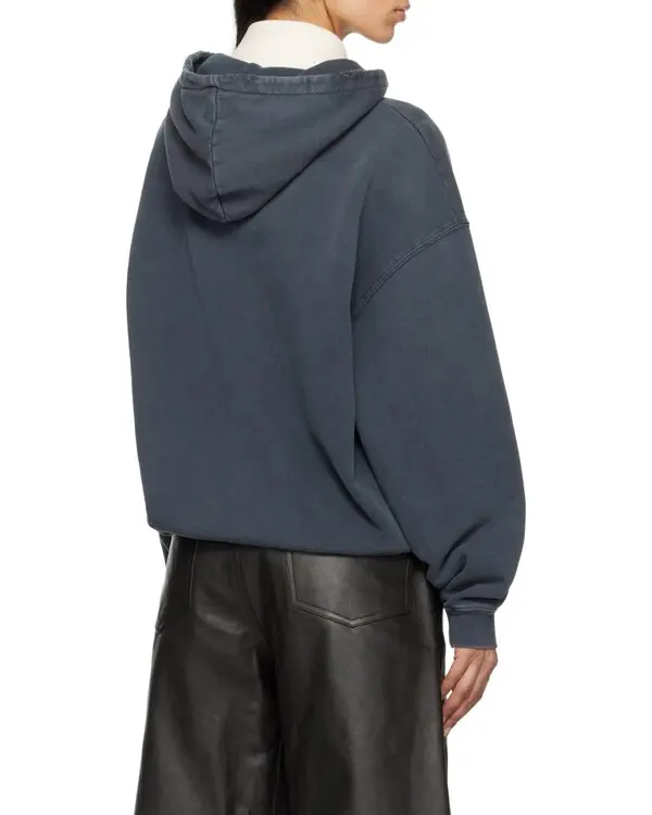 ANINE BING Harvey Logo-print Cotton Hoodie