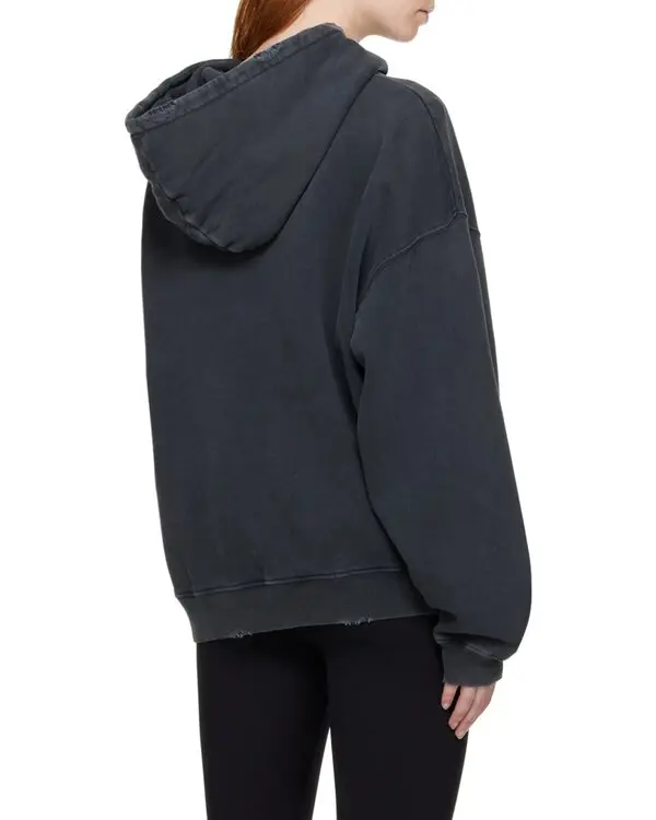 ANINE BING Harvey Logo-print Cotton Hoodie