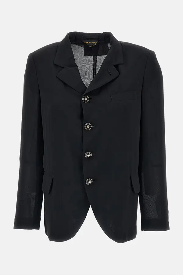 Comme Des Garçons Blazer Monopetto - Black
