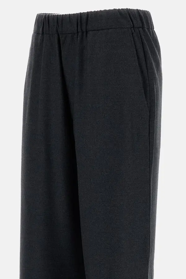 Barena Venezia Pantalone Mariano In Flanella Di Lana - Grigio