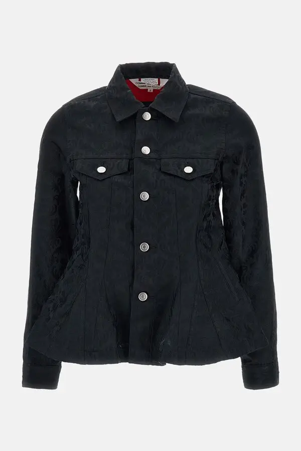 Comme Des Garçons Giacca In Jacquard Floreale