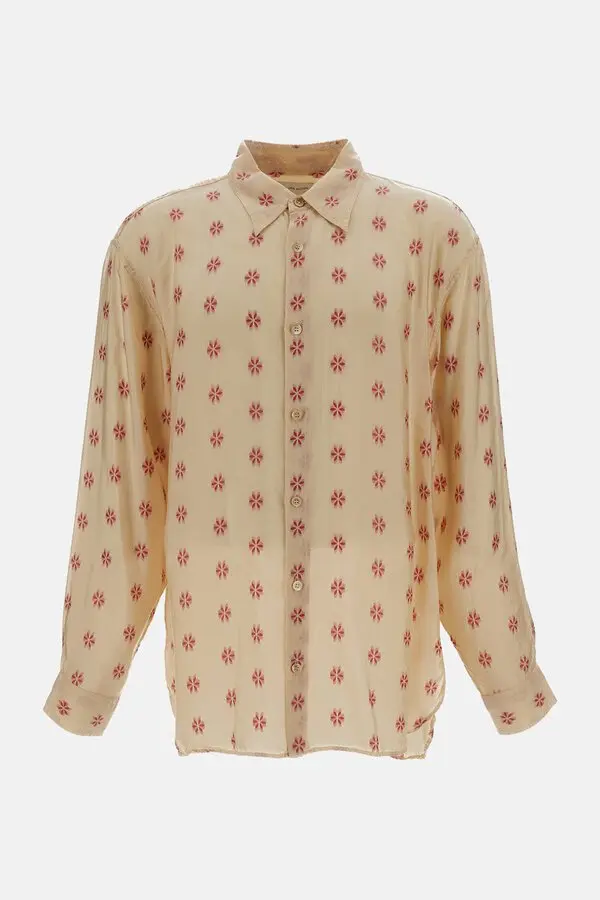 Dries Van Noten Camicia Croom Con Motivo A Fiori Jacquard