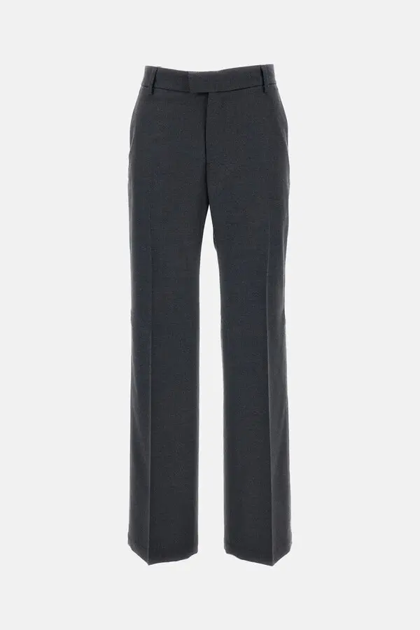 Barena Venezia Pantalone Coen In Flanella Di Lana Stretch - Grey
