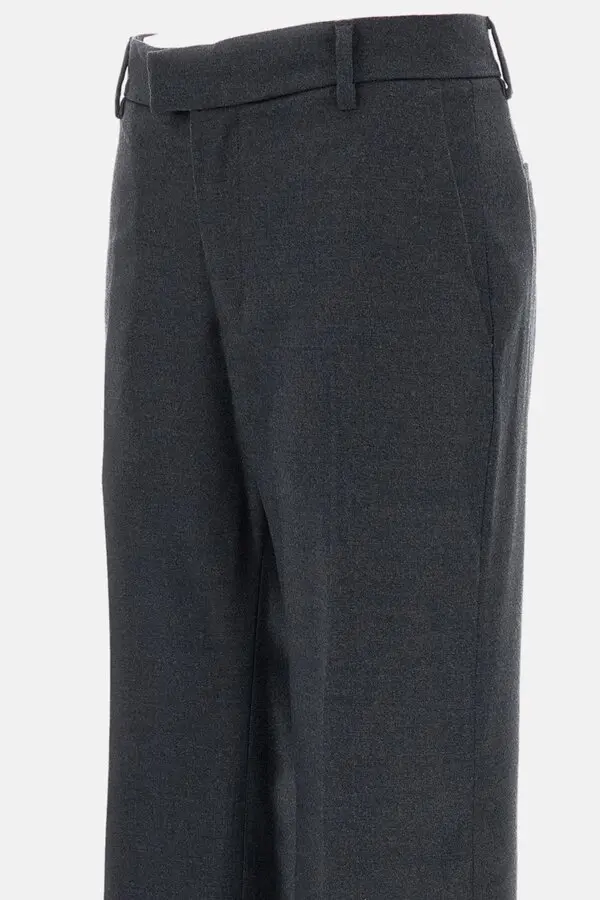 Barena Venezia Pantalone Coen In Flanella Di Lana Stretch - Grey
