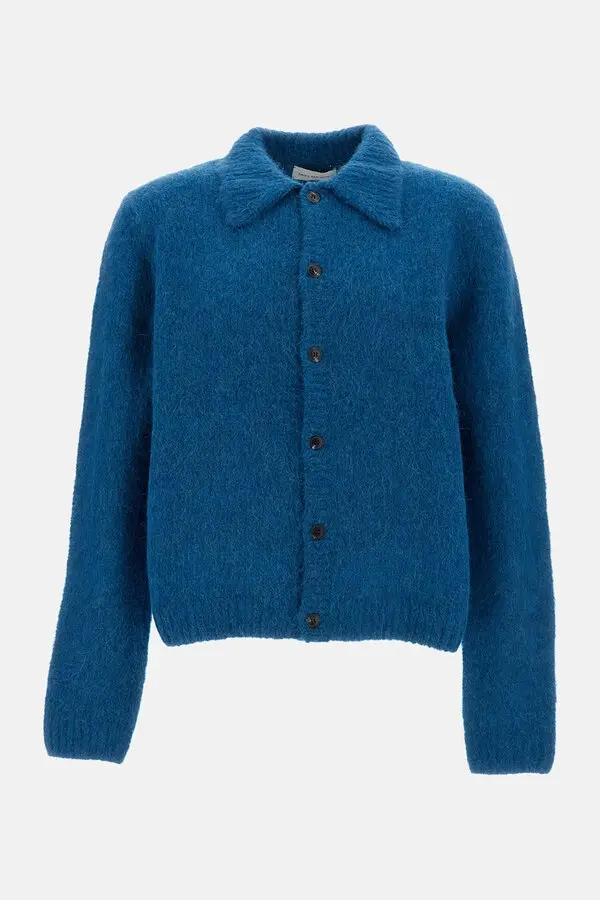 Dries Van Noten Cardigan Mora - Azzurro