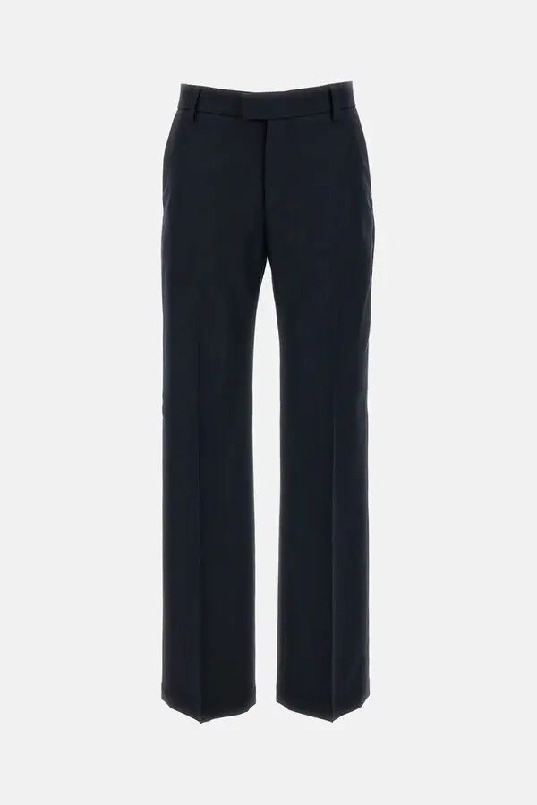 Barena Venezia Pantalone Coen In Flanella Di Lana Stretch - Blu