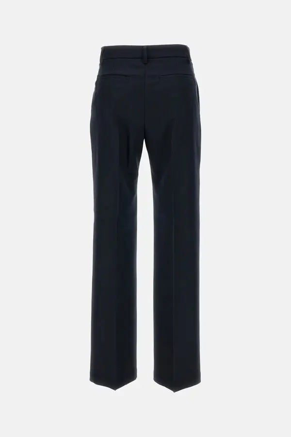 Barena Venezia Pantalone Coen In Flanella Di Lana Stretch - Blu